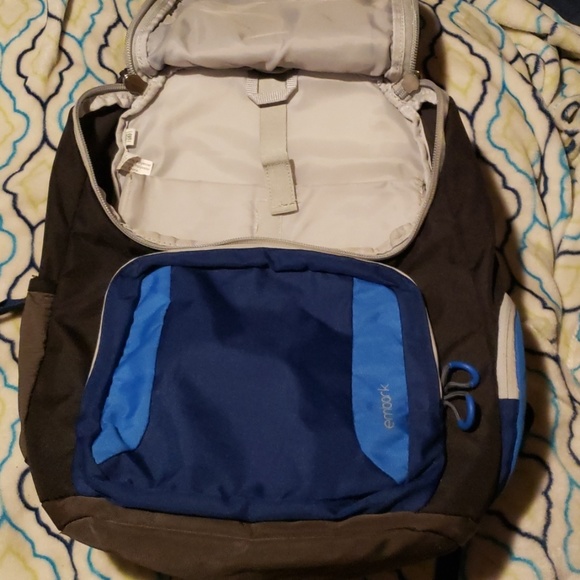 Embark | Bags | Embark Black And Blue Flip Open Type Backpack | Poshmark